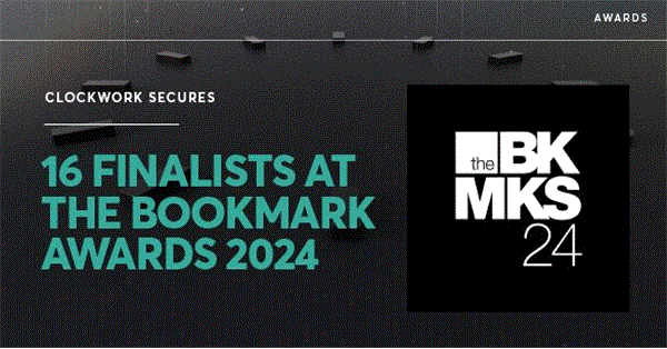 Clockwork secures 16 finalists at the Bookmark Awards 2024 | Clockwork | Ramify Premium